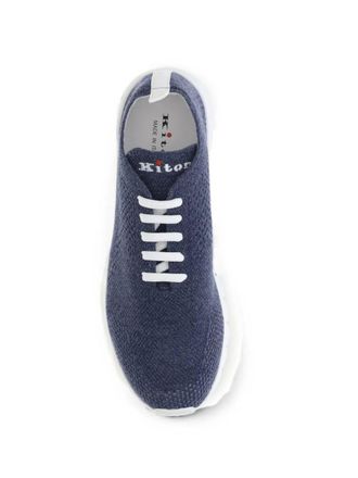 Kiton Mens Lace-Up Knitted Sneakers Aw26 M