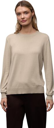 Street One Basic Pullover Cotton beige 38