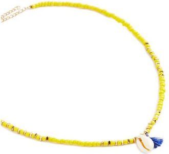 Au Printemps Paris Collier &agrave; perles fantaisie et coquillage