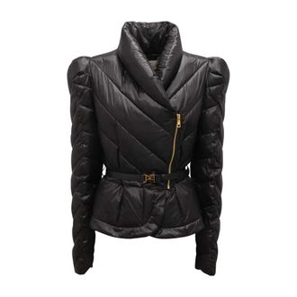 Elisabetta Franchi Femme, Vestes, Noir, Taille: 44 FR Giubbotto WO Padded Jacket