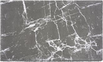 Kleine Wolke 4073977360 Badteppich Como, 100 Prozent Baumwolle, Platin, 100 x 60 cm