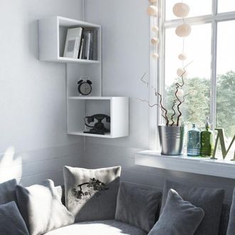 Decortie &Eacute;tag&egrave;re dangle blanche pour meubles modernes