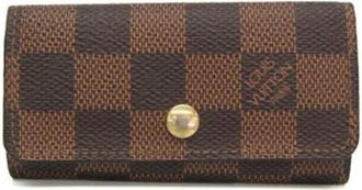 Louis Vuitton unisex, Pre-owned, Brun, Taille: ONE Size Porte-cl&eacute;s en toile Pre-owned