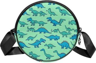 Generic Petit sac &agrave; bandouli&egrave;re circulaire pour femme, sac &agrave; bandouli&egrave;re avec fermeture &eacute;clair, bretelles r&eacute;glables, sac &agrave; main rond d&eacute;contract&eacute; pour femmes e