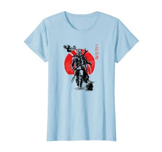 Star Wars The Mandalorian The Child Red Sun Ink Portrait T-Shirt