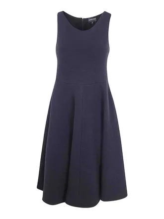 Emporio Armani Robe Au Genou - Noir