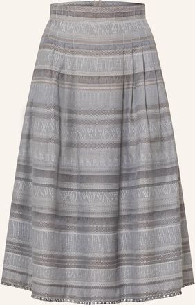 Hammerschmid Hammerschmid Jacquard-Trachtenrock Lindau Mit Plissees grau