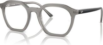 Ray-Ban Alice Optics Black On Opal Grey Fassung Klar Glas Polarisiert 52-21