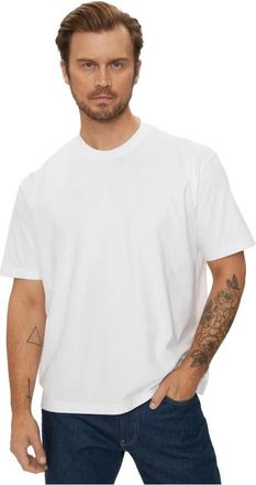 Guess Homme, Tops, Blanc, Taille: S TShirt MC coton logo
