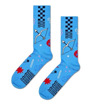 Happy Socks Unisex Sagittarius Socken, blau, 42-46