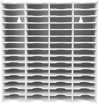 Luxshiny Stempelkissenhalter Mit 60 Fächern Und Stempelkissen-Aufbewahrungsorganisator Stempelkissen-Schreibwarentablett- Aufbewahrungsregal Mit Mehreren Gitte