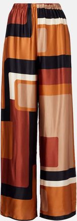 Faithfull The Brand Bedruckte Palazzo-Hose Jensen aus Satin