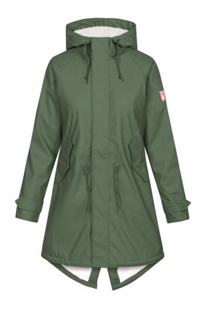 Derbe Friese Tidaholm - Regenmantel, Gr&ouml;&szlig;e:36, Farbe:oliv