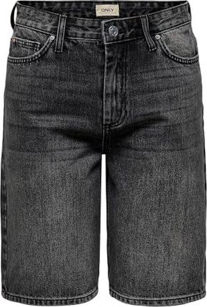 Only Nur Shorts Femmes avec Cinq Poches et Fermeture éclair, Couleurs:Noir, Taille:XL