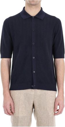 Ballantyne Homme, Pulls, Bleu, Taille: XL Polo en Coton Bleu