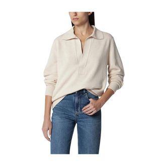 Victoria Beckham Femme, Pulls, Beige, Taille: 40 FR Pull col polo Genevieve
