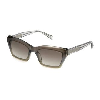 Police Femme, Accessoires, Brun, Taille: ONE Size Lunettes de soleil oeil de chat Splg22M
