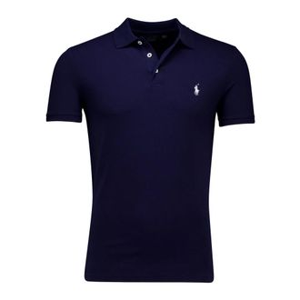 Polo Ralph Lauren Homme, Tops, Bleu, Taille: XS Polo &agrave; manches courtes bleu fonc&eacute;