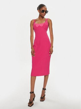 Versace Jeans Couture Kleid für den Alltag 76HAO919 Rosa Slim Fit