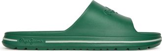 Pepe Jeans London Pantoletten Pepe Jeans Beach Slide M PMS70159 Grün