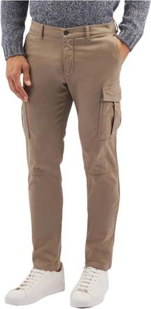 Brooks Brothers Homme, Pantalons, Beige, Taille: W32 Pantalon cargo en coton stretch