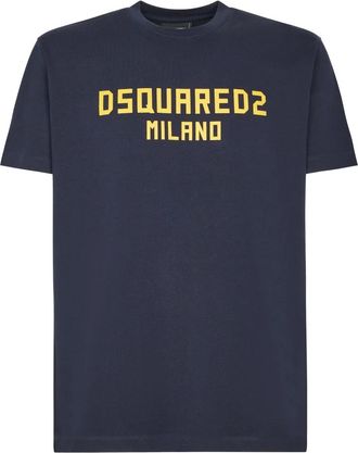 Dsquared2 Homme, Tops, Bleu, Taille: S Milano Cool Fit T-Shirt