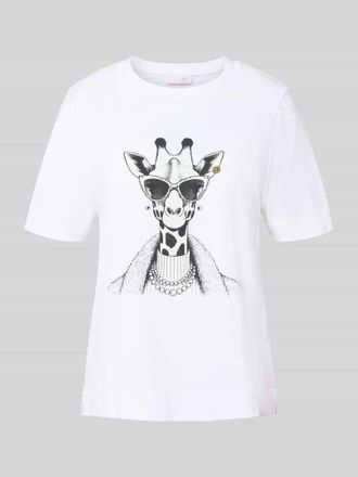 Rich & Royal T-Shirt mit Motiv-Print und Rundhalsausschnitt