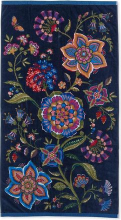 Pip Studio Viva la Vida dunkelblau Badetuch 100x180cm (1 Stück)