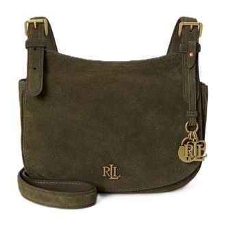 Ralph Lauren Sac bandouli&egrave;re moyen Marcy - Femme - Sacs - Vert - Taille: ONE Size