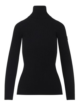 Yves Salomon Pull Col Rond - Noir