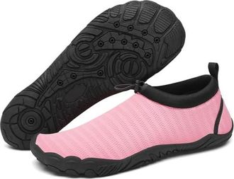 Mishansha Chaussures Aquatiques Homme Femme Chaussure deau Chausson de Plage pour Piscine Mer Baignade Plongée Rose,GR.37