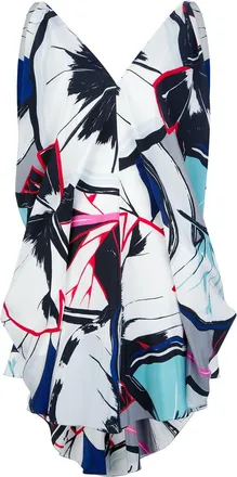 Balenciaga gingko print dress - Mehrfarbig