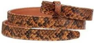 CLARIS VIROT unisex, Accessoires, Multicolore, Taille: M Thin Python Belt
