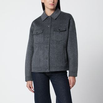 Anine Bing Rory dunkelgraue Wolljacke