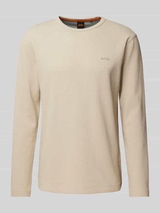 Boss Orange by Hugo Boss Longsleeve mit Label-Stitching Modell Tempesto