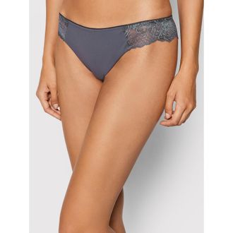 Triumph Brazilian Damenslip Wild Peony Florale 10209603 Grau