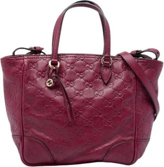 Gucci Pre-owned Cuir sacs-gucci - Femme - Pre-owned - Rouge - Taille: ONE Size
