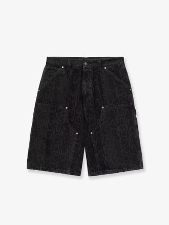 Carhartt Work in Progress OG Double Knee black denim bermuda shorts - CARHARTT WIP - gender_Man