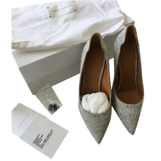 Victoria Beckham Canvas Pin Heel SVB 35 Pumps Size 38