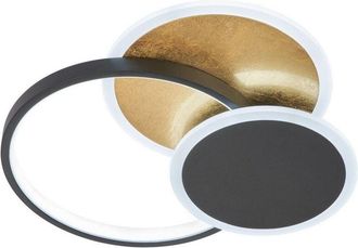 Fischer & Honsel [NEUWERTIG] B-Ware Fischer & Honsel Led Deckenlampe Leuchte Tomo Schwarz Gold 40 Cm Metall Remote