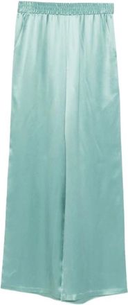 Eleventy Femme, Pantalons, Vert, Taille: 40 FR Wide Pantalons