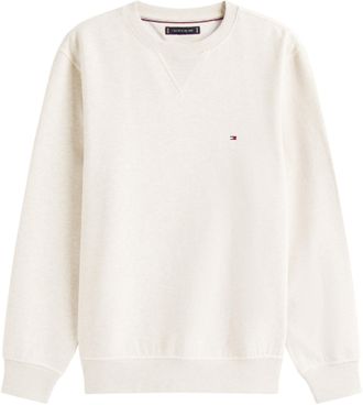 Tommy Hilfiger Herren Sweatshirt Seasonal Fleece mit Rundhalsausschnitt, Beige (Heathered Oatmilk), XXL
