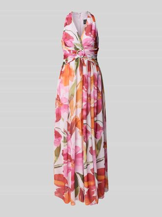 Adrianna Papell Maxikleid mit V-Ausschnitt und Taillenband