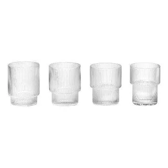 Ferm Living Verres Ripple - Set de 4 Ferm Living