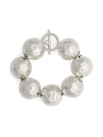 Patou bracelet à fini martelé - Argent