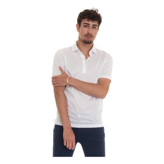 Gran Sasso Baumwoll Polo Shirt mit Knopfleiste - - Tops - Herren - Wei&szlig; - 4XL