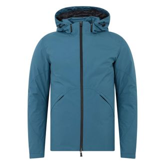 Herno Windbreaker mit Kapuze und Rei&szlig;verschluss - - Jackets - Herren - Blau - 3XL
