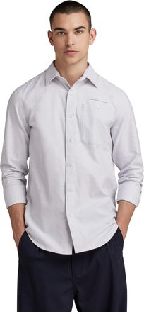 G-Star G-Star RAW Herren Bristum 2.0 Slim Shirt ls, Mehrfarben (Oyster Blue/White Oxford D23553-C895-C759), XS