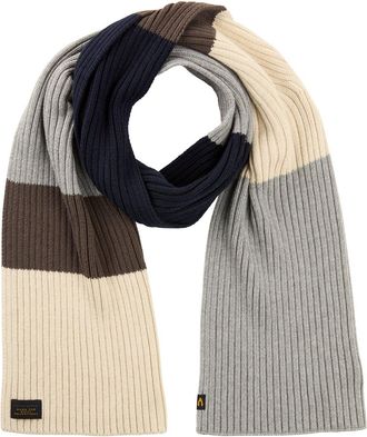 Camel Active Herren Schal aus Baumwoll-Mix Steingrau, menswear-OS