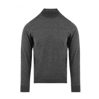 Drumohr Rollkragenpullover aus Wolle - - Knitwear - Herren - Grau - L